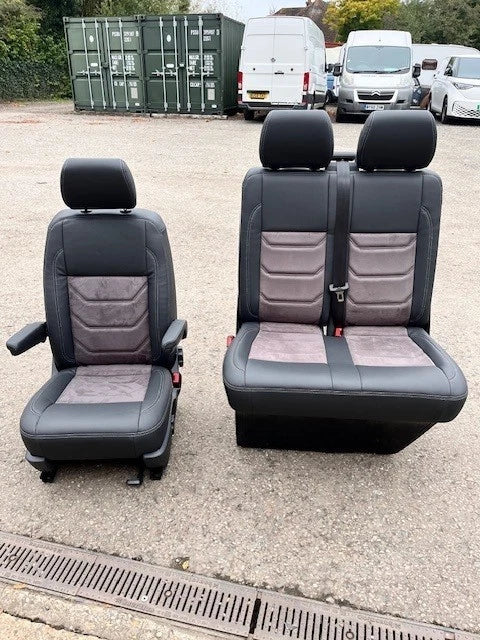 VW Transporter Front Seats – Brand New Upholstery – SK Conversions ...